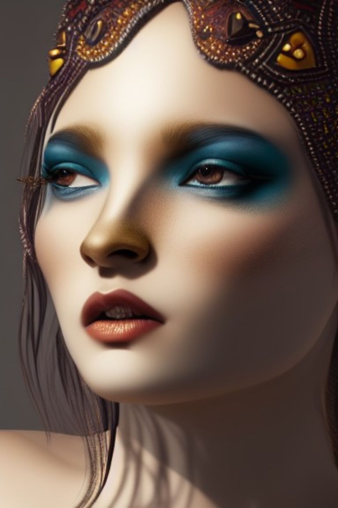 Detailed exotic character, rich and wonderful, luminous frightening, free and powerful, award ...