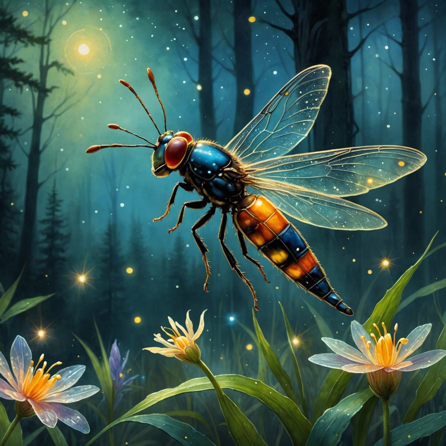 A firefly - AI Generated Artwork - NightCafe Creator