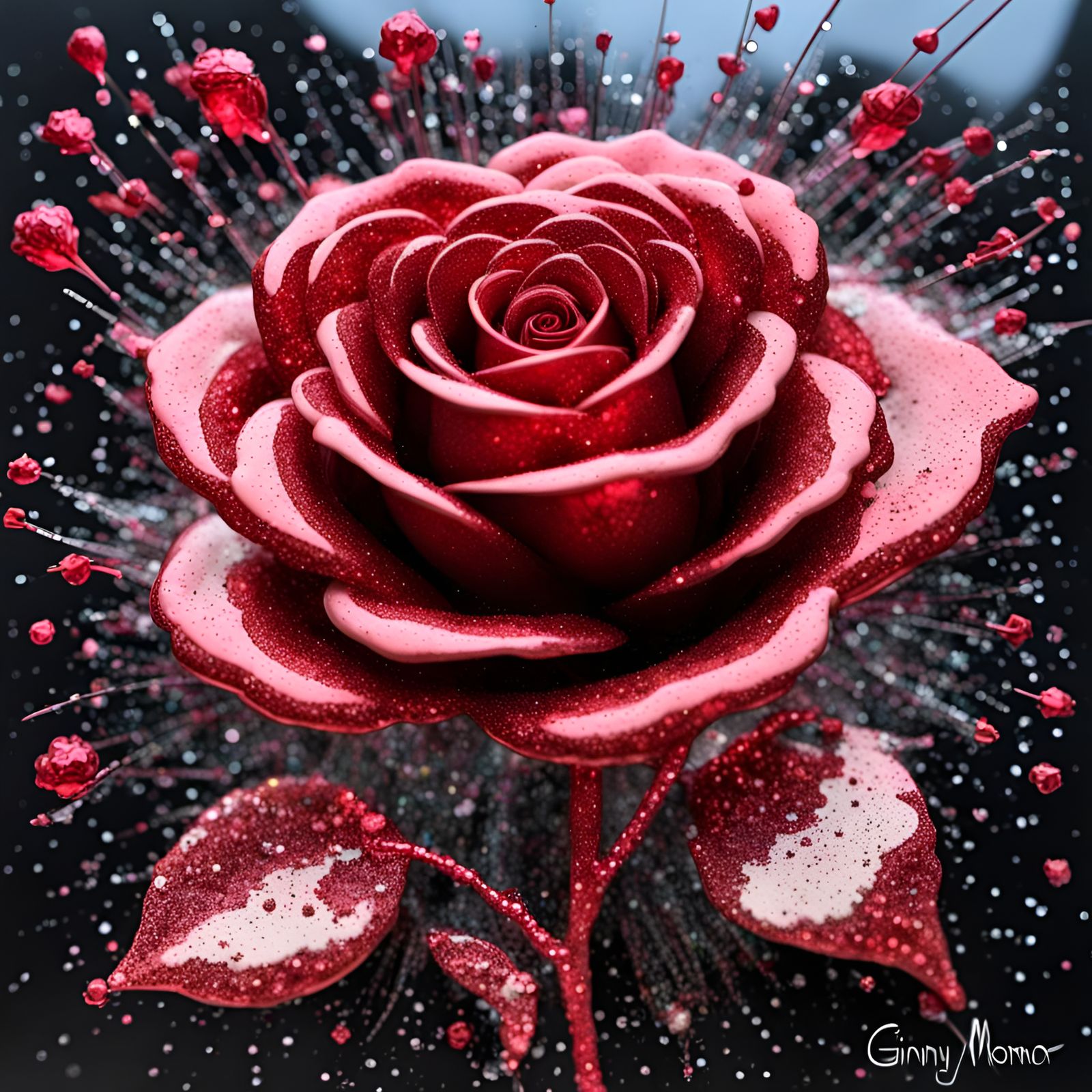 Romeo Rose #16A, Masterplayer - AI Generated Artwork - NightCafe Creator