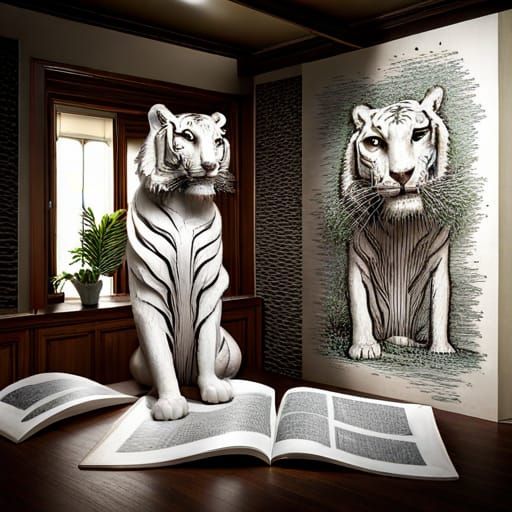 Paper Tigers - AI Generated Artwork - NightCafe Creator