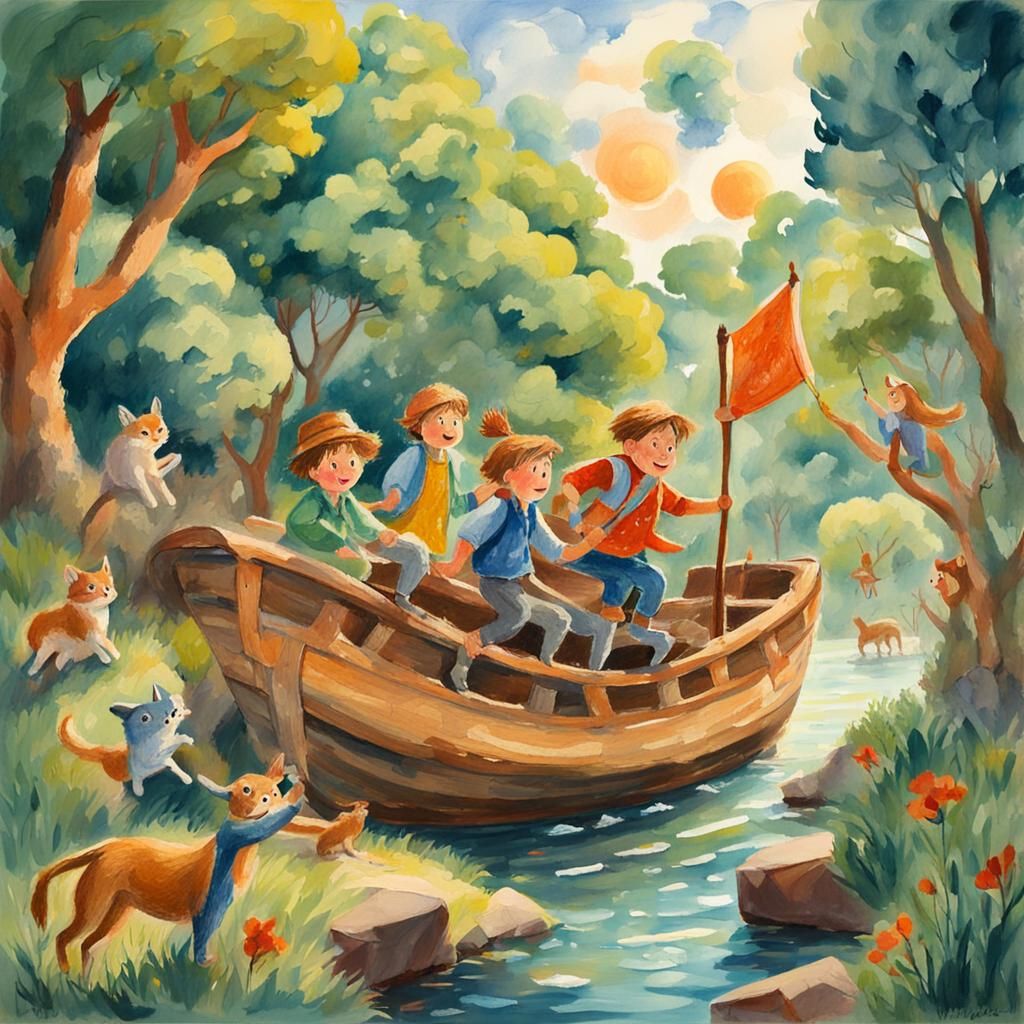 Storybook Illustration - AI Generated Artwork - NightCafe Creator