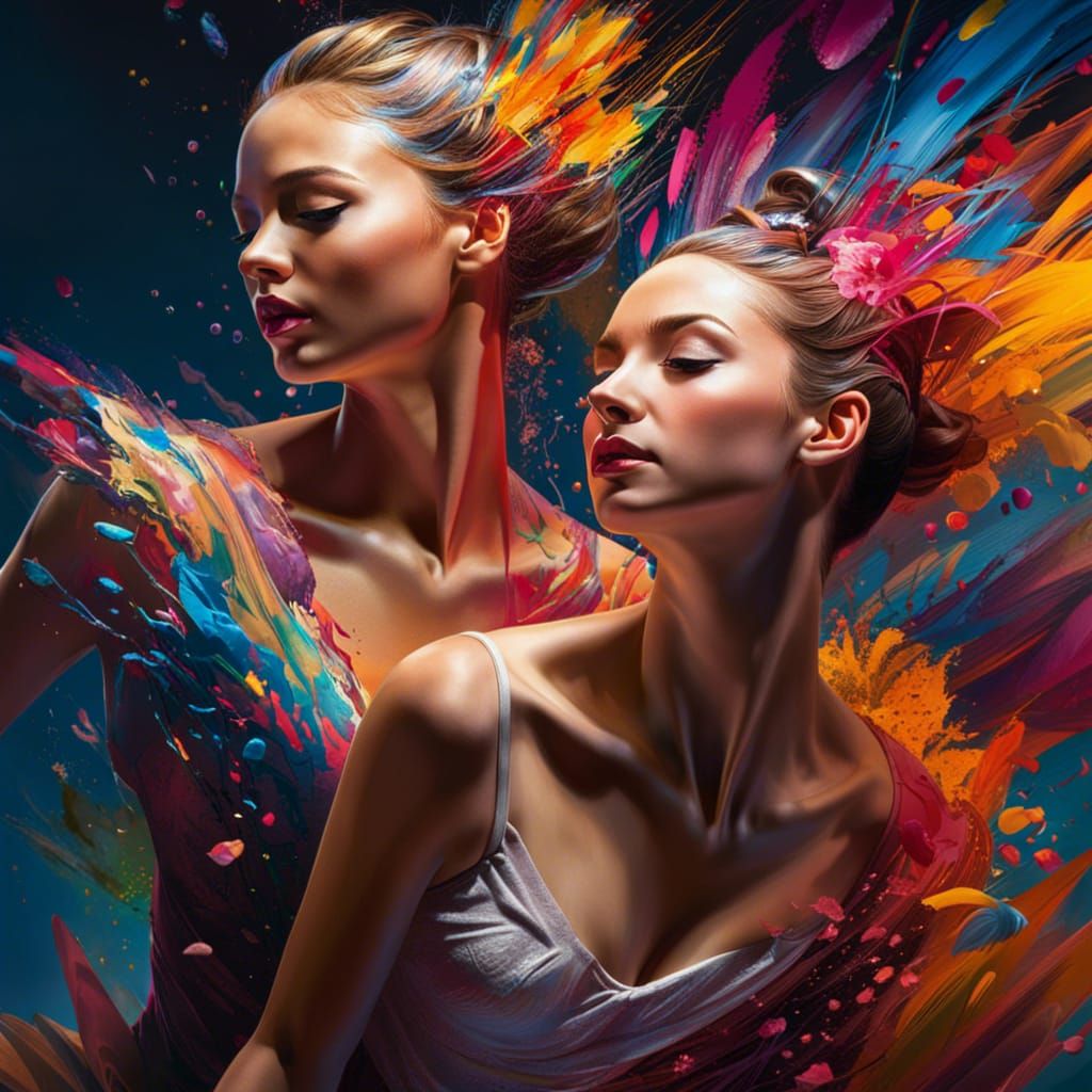 Ballerinas - AI Generated Artwork - NightCafe Creator