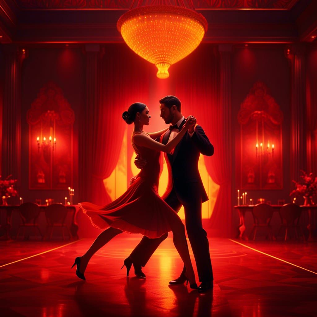 couple dancing tango - AI Generated Artwork - NightCafe Creator