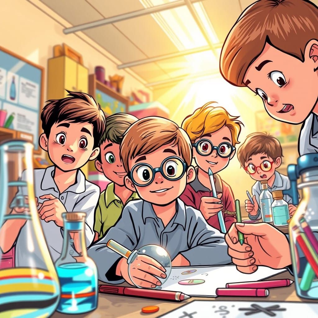 Visualize children imagining their futures through science experiments ...