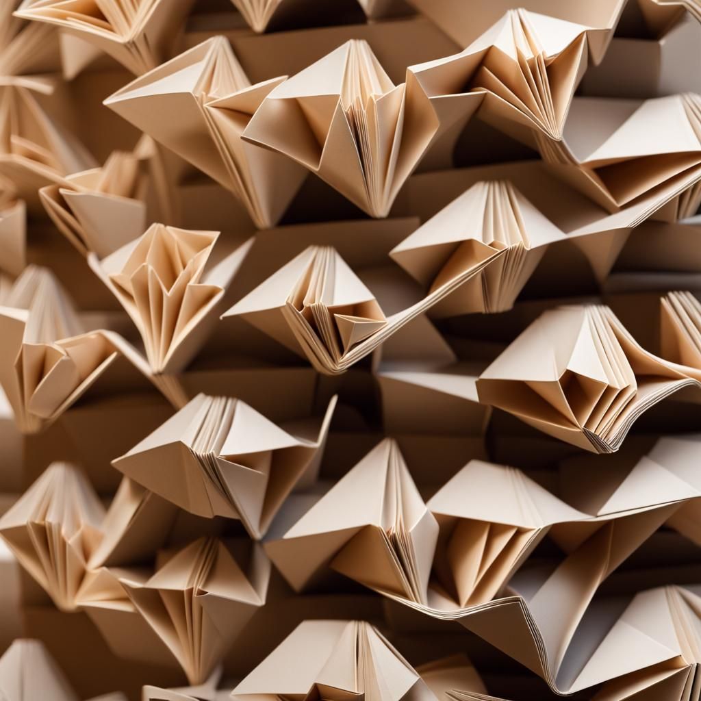 ORIGAMI PATTERN DESIGN - AI Generated Artwork - NightCafe Creator