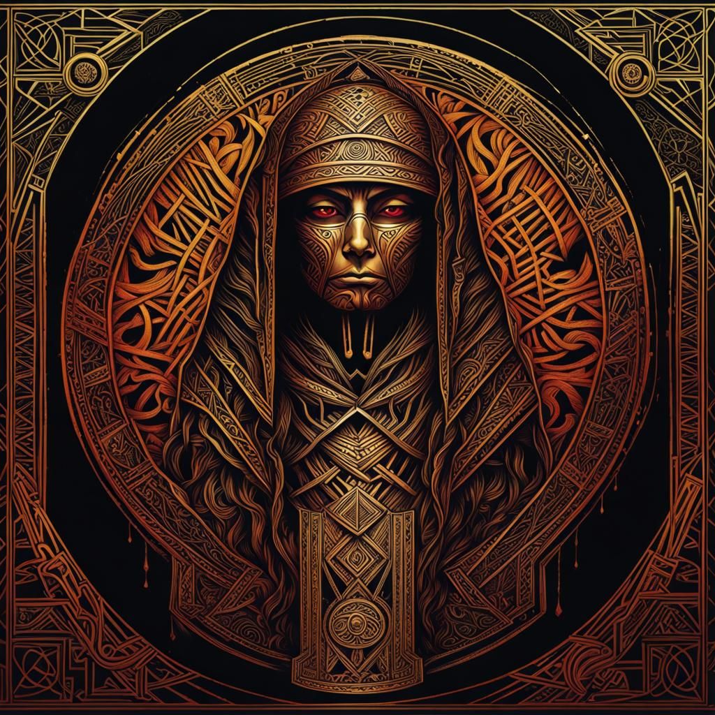 Runic Mummy - AI Generated Artwork - NightCafe Creator