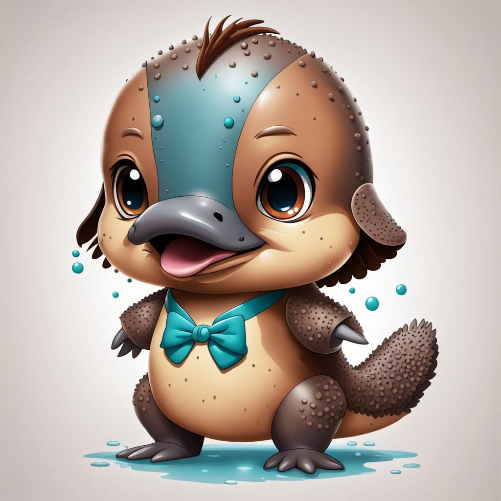 chibi platypus - AI Generated Artwork - NightCafe Creator