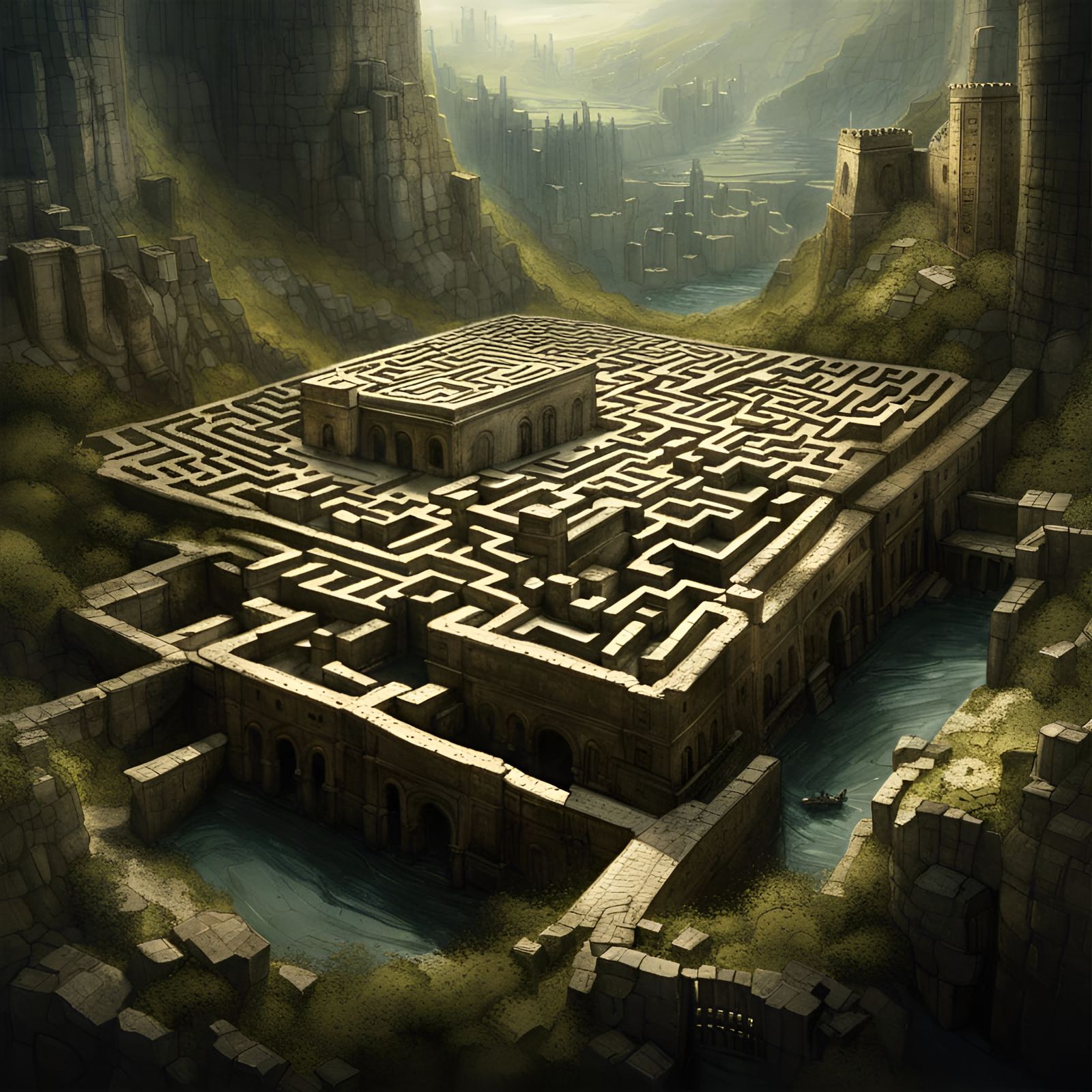 Endless Maze - AI Generated Artwork - NightCafe Creator