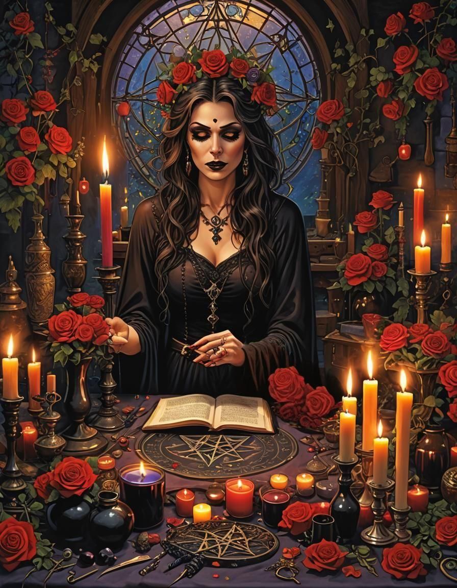 Creating a Spell - AI Generated Artwork - NightCafe Creator