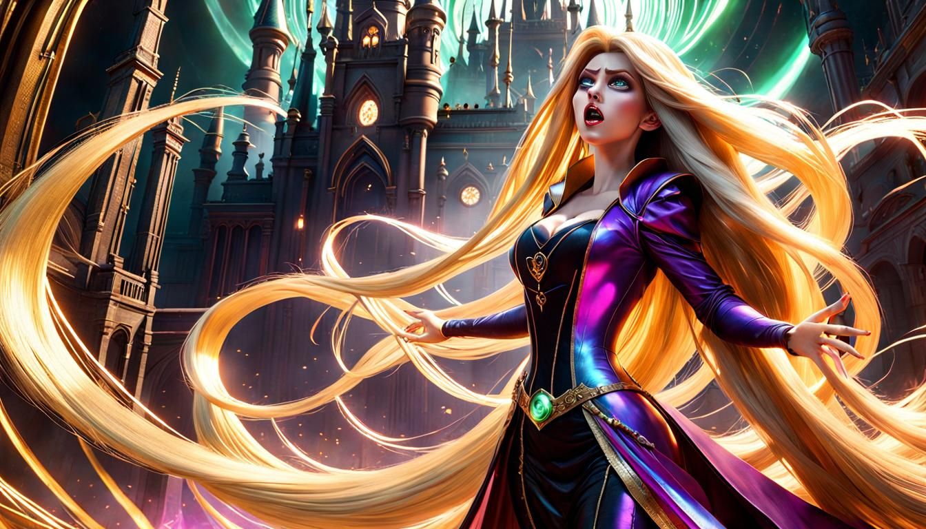 Evil Rapunzel - AI Generated Artwork - NightCafe Creator