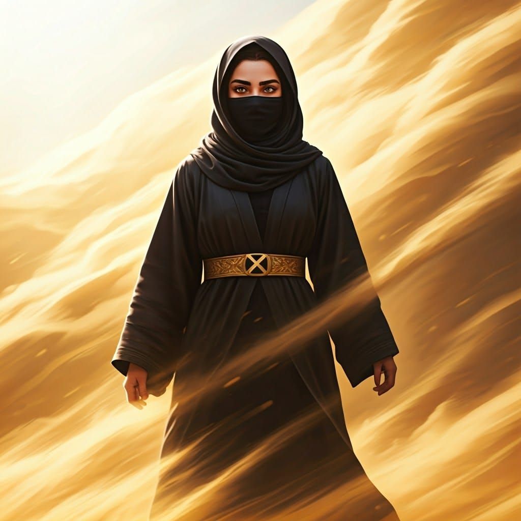 Young Mutant Dust Empowers Golden Sands in Turbule... - AI Art