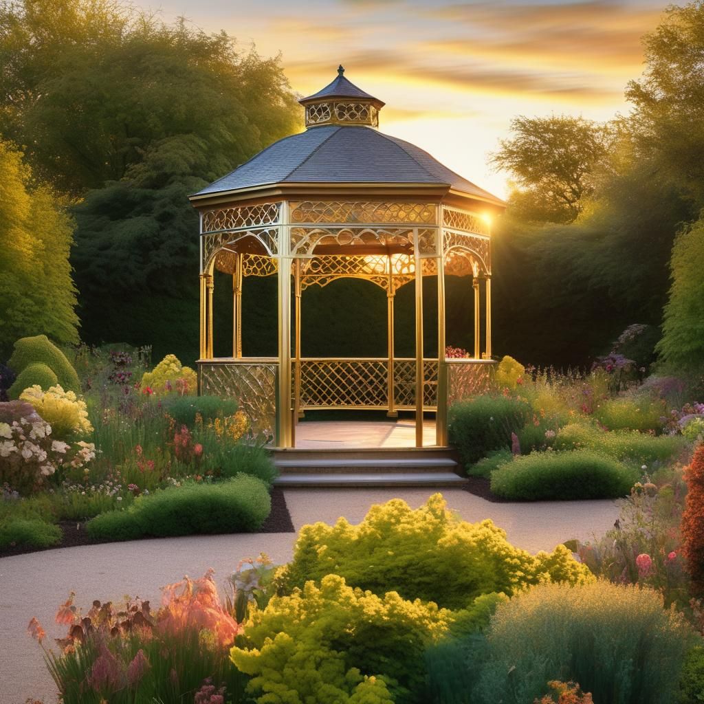 Garden gazebo (3) - AI Generated Artwork - NightCafe Creator