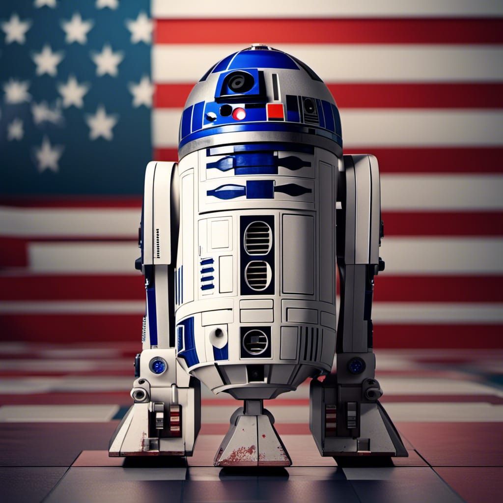 R2D2's Flag - AI Generated Artwork - NightCafe Creator
