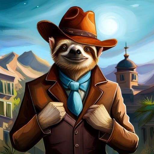 Sloths - Looks like a Business man - AI Generated Artwork - NightCafe ...
