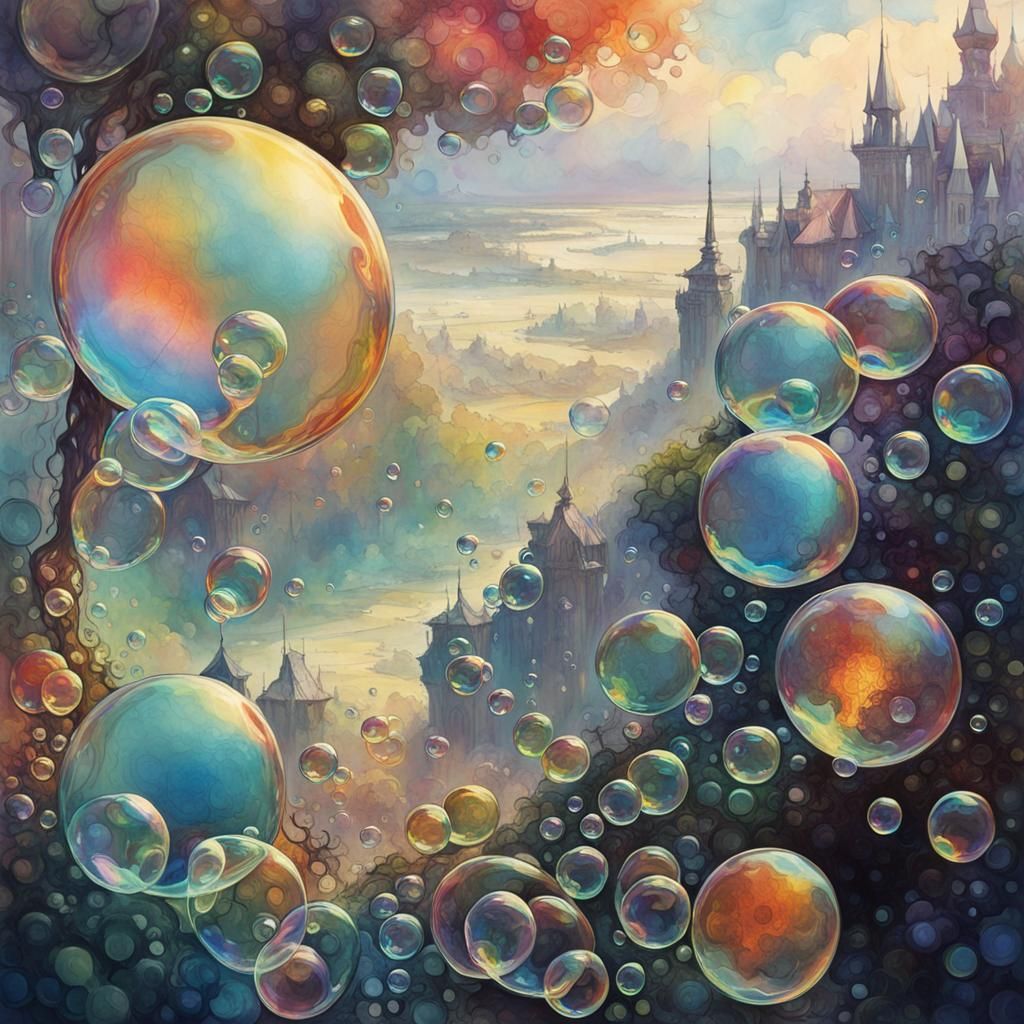 Bubbles - AI Generated Artwork - NightCafe Creator