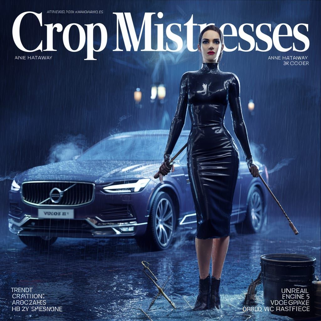 Glossy Magazine Cover Starring Anne Hathaway in a ... - AI Art