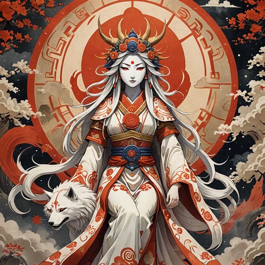 Amaterasu goddess - AI Generated Artwork - NightCafe Creator