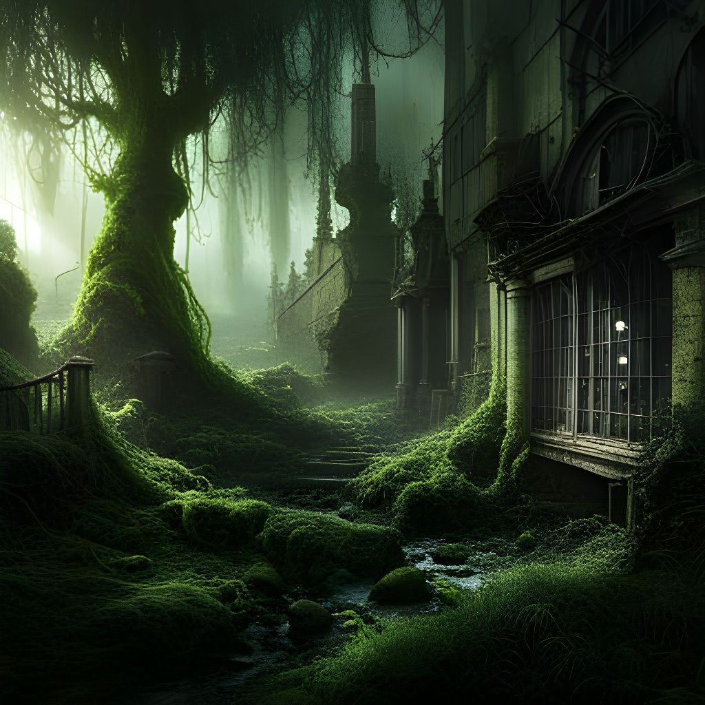 Overgrown Palace - AI Generated Artwork - NightCafe Creator