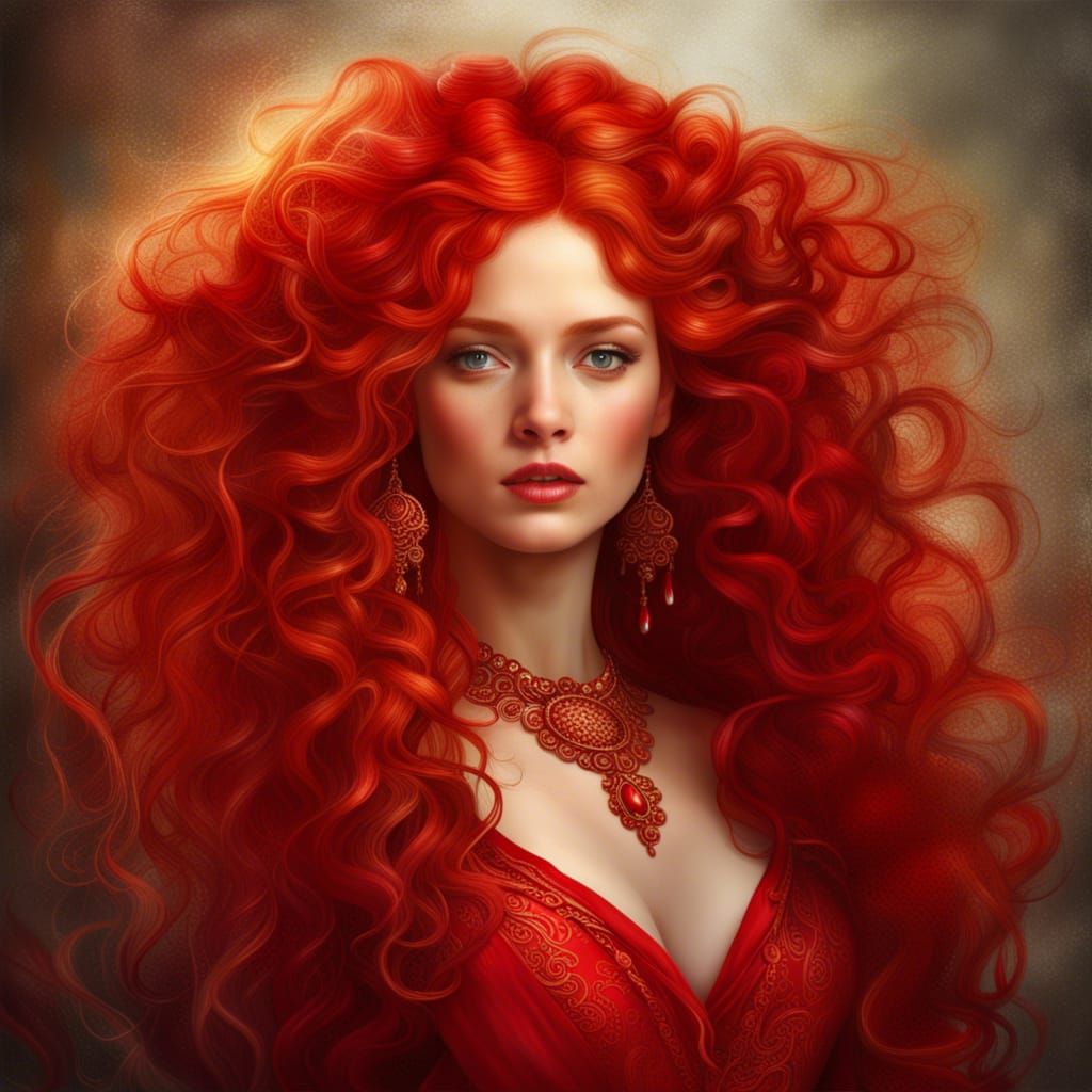 Gorgeous Redhead - AI Generated Artwork - NightCafe Creator