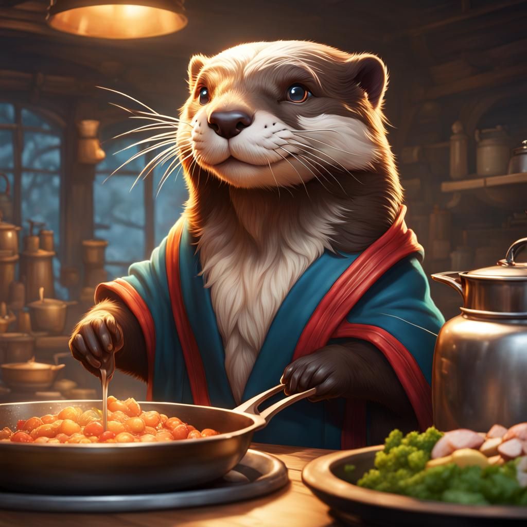 Chef Otter - AI Generated Artwork - NightCafe Creator