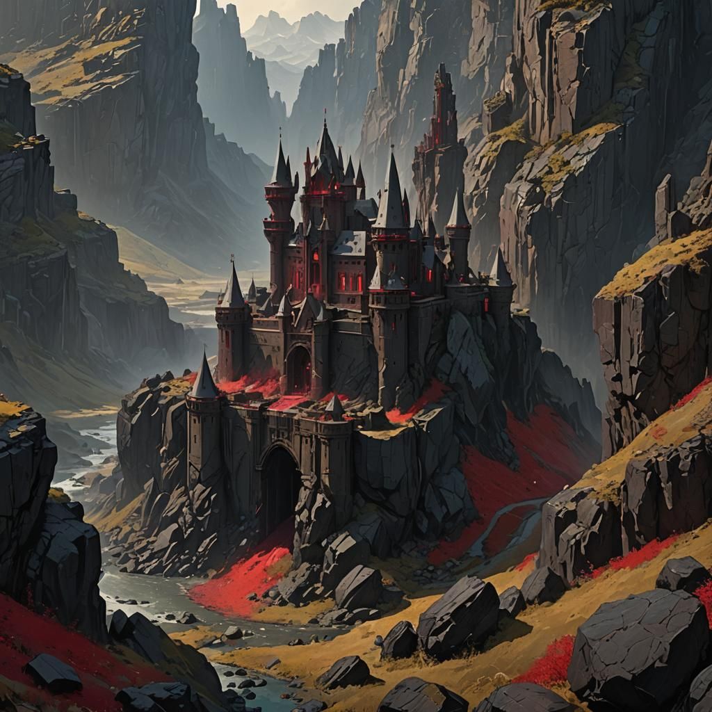 Ruby Castle - AI Generated Artwork - NightCafe Creator