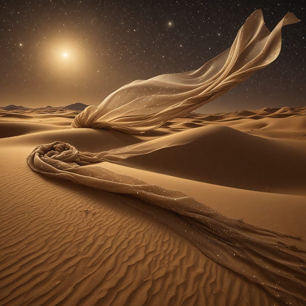 Desert - Mystical Desert Dreamscape in Sepia