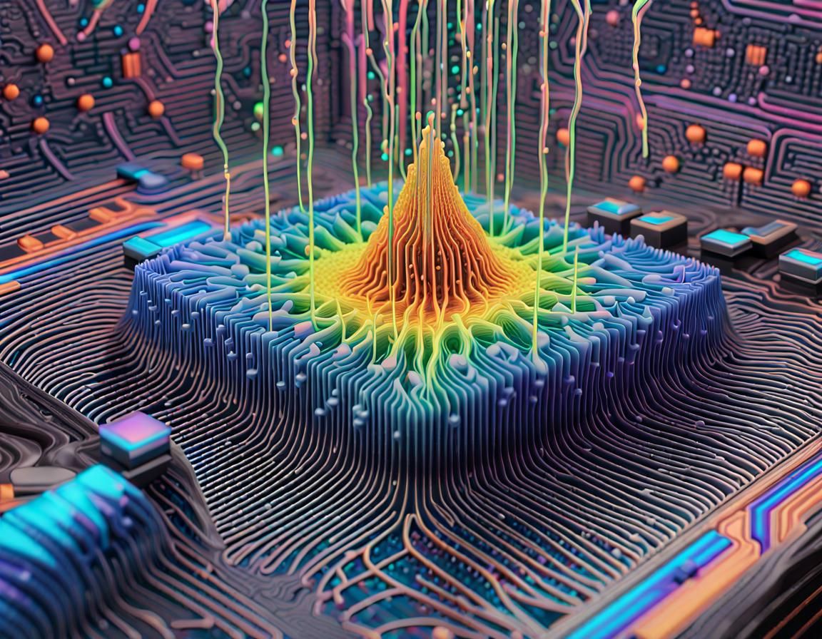 Organic circuitry - AI Generated Artwork - NightCafe Creator