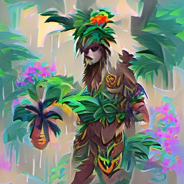 Tropical Druid - AI Generated Artwork - NightCafe Creator