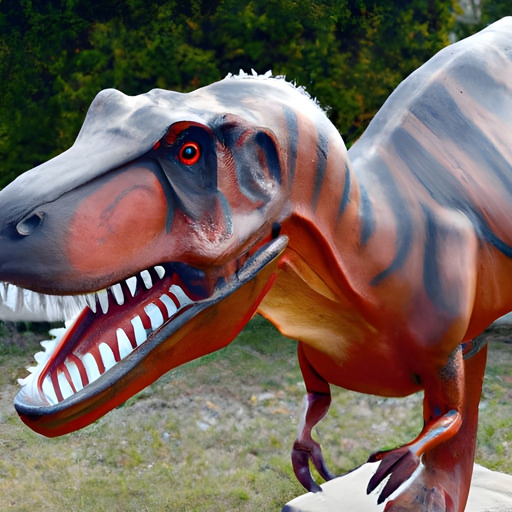 colorful t-rex dinosaur - AI Generated Artwork - NightCafe Creator