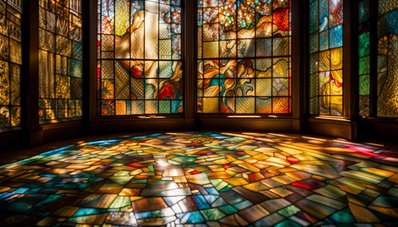 Maps Hidden in Stained Glass Windows - AI Generated Artwork - NightCafe ...