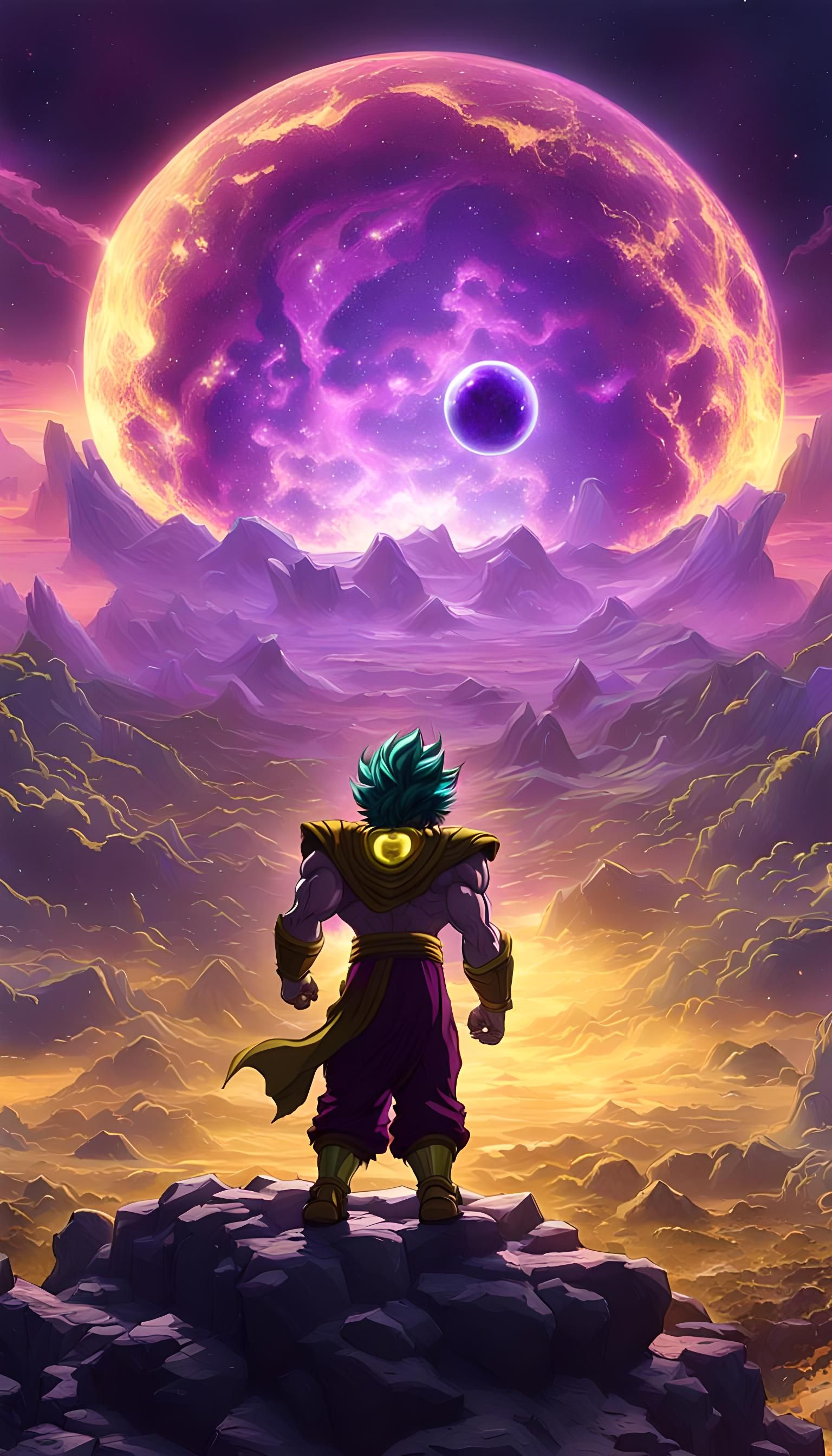 Broly launching an energy sphere. - AI Generated Artwork - NightCafe ...