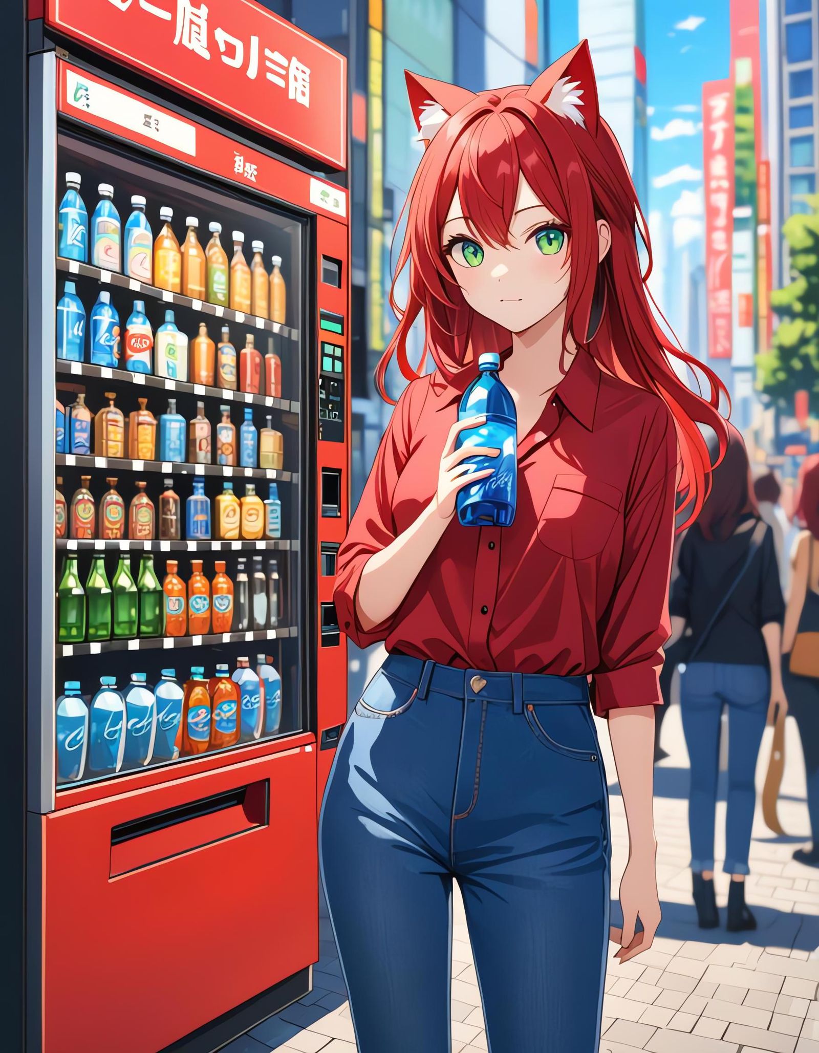 sabaku neko (vending machine) - AI Generated Artwork - NightCafe Creator