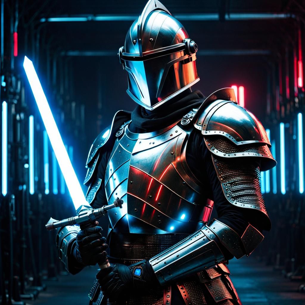 Sci-fi knight - AI Generated Artwork - NightCafe Creator