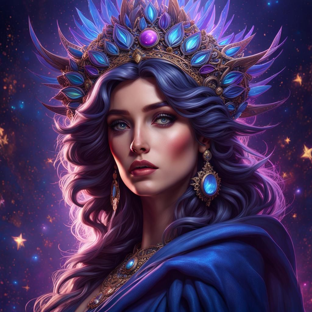 Galactic woman - AI Generated Artwork - NightCafe Creator