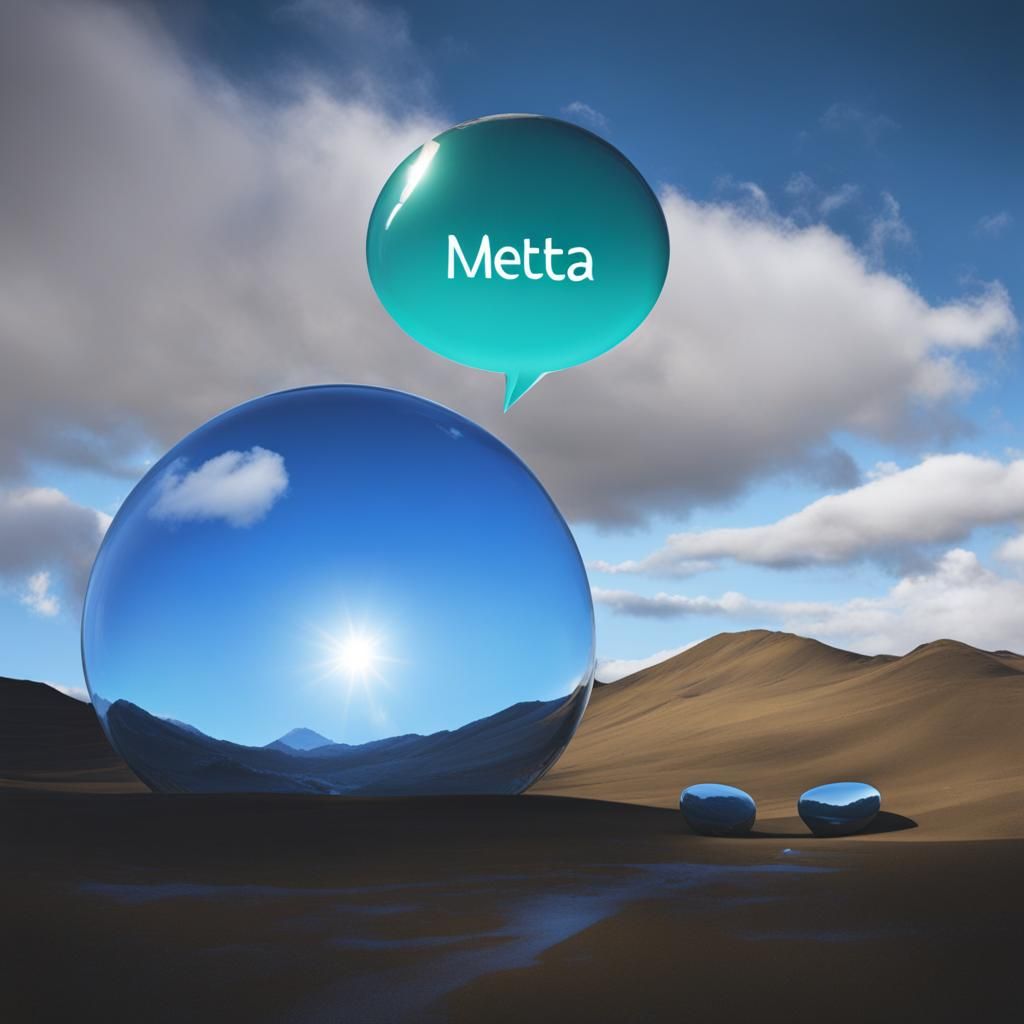 A Meta Speech Bubble - AI Generated Artwork - NightCafe Creator