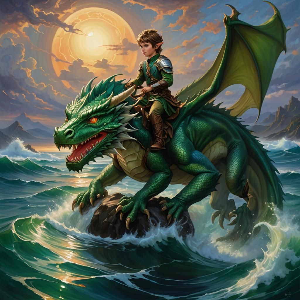 Dragon Rider - AI Generated Artwork - NightCafe Creator