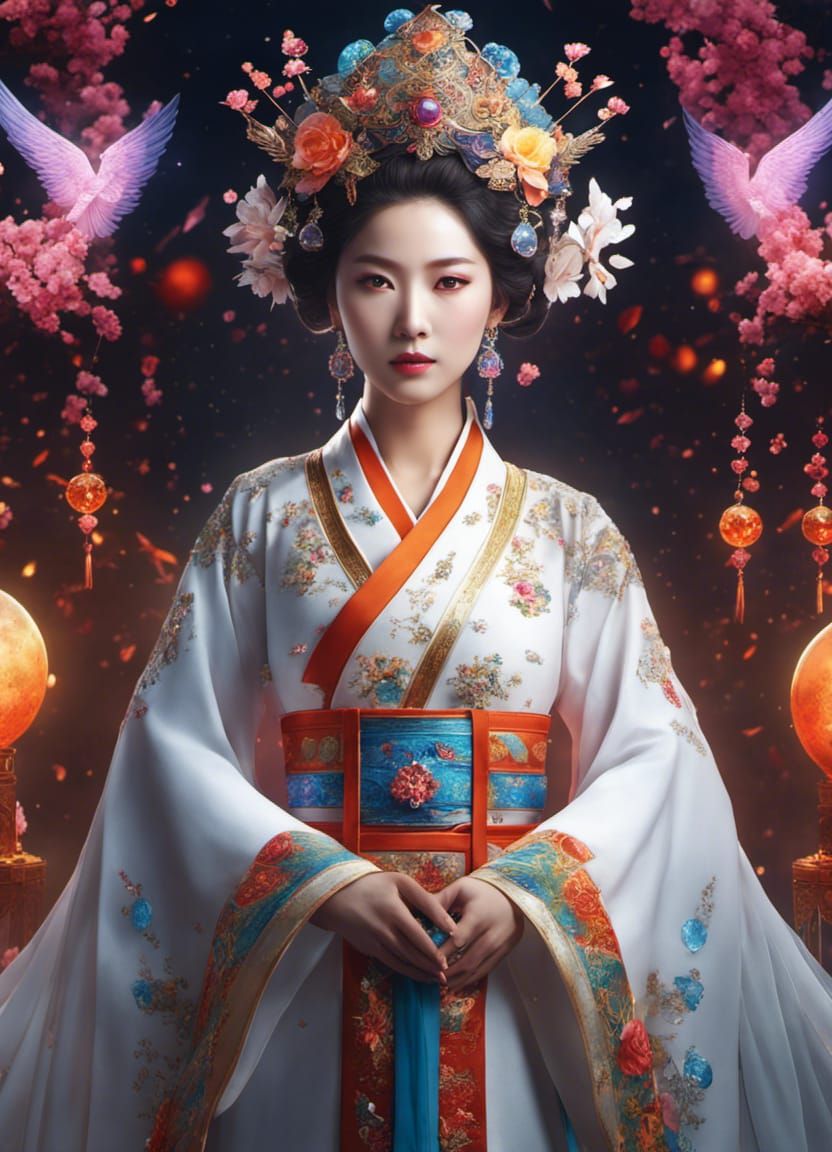 Chinese Hanfu Fashion 2 - AI Generated Artwork - NightCafe Creator