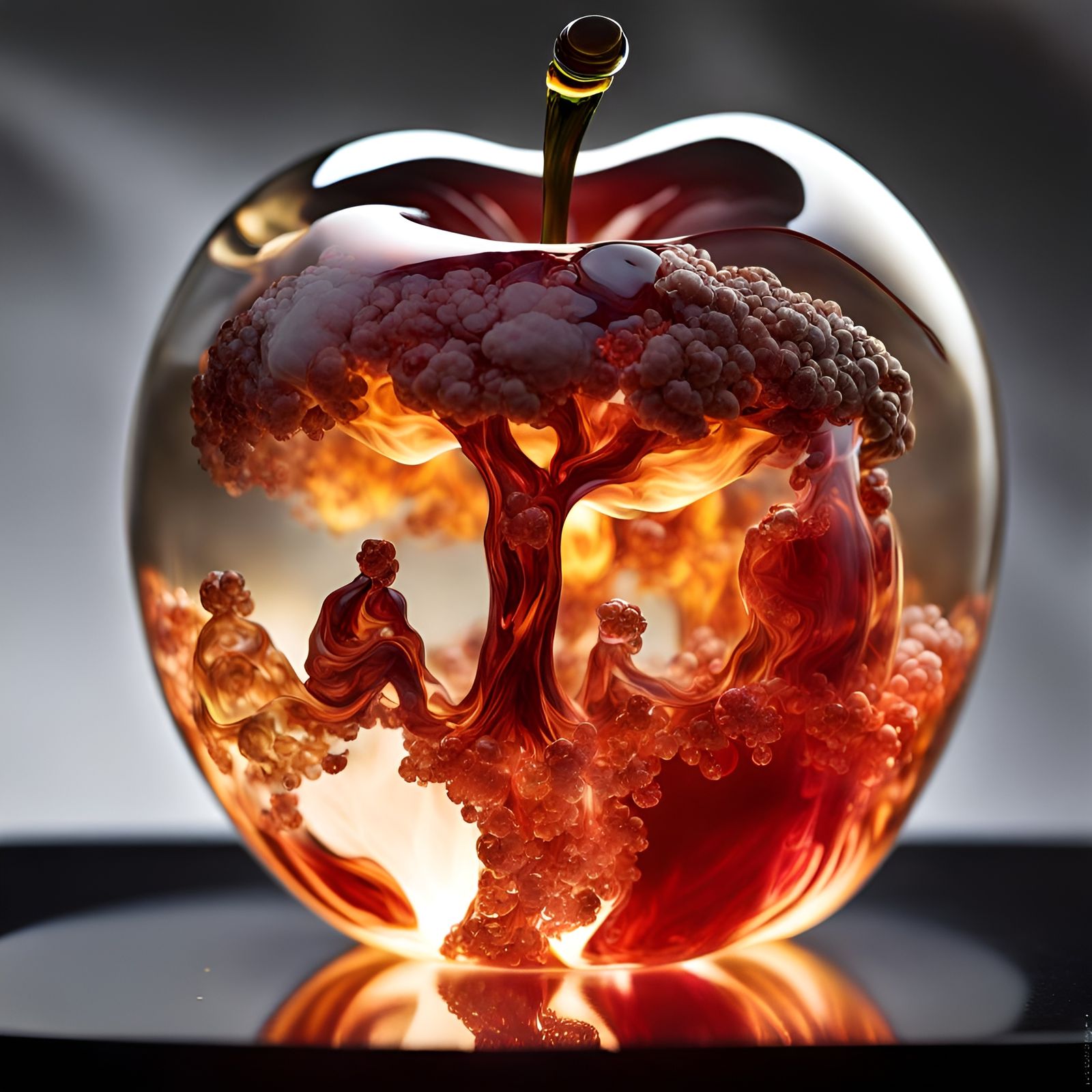 Atomic Power Trapped in the Apple of Life - AI Generated Artwork ...