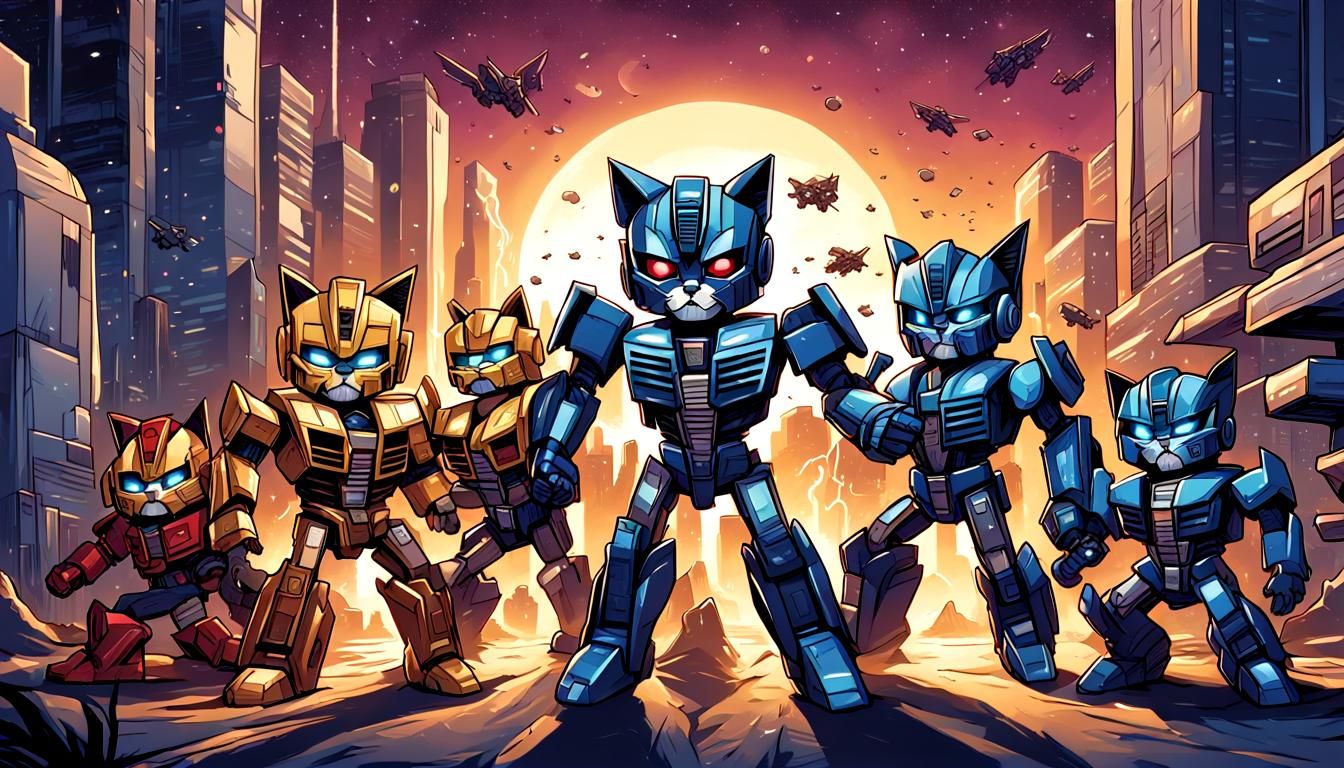 Cat-formers! - AI Generated Artwork - NightCafe Creator