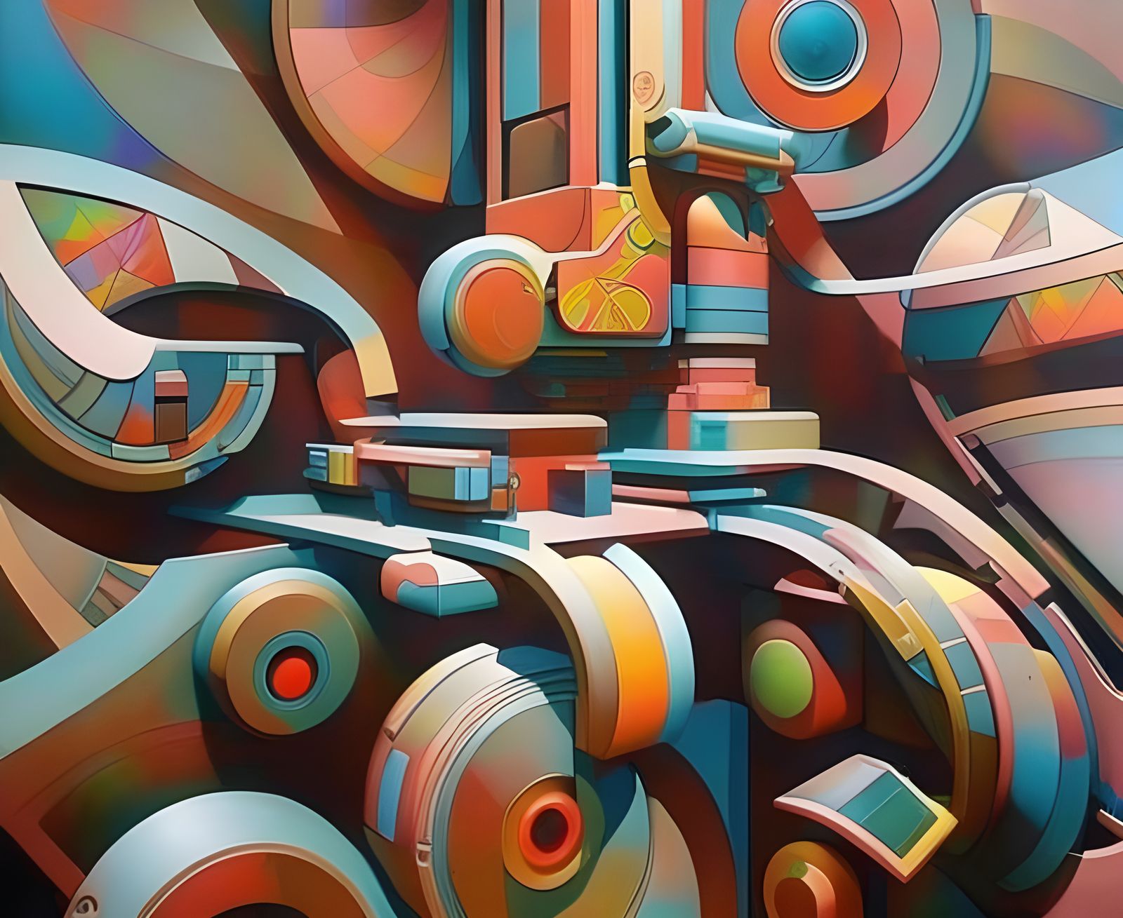 Abstract geometric psy-art, 25jun23 - AI Generated Artwork - NightCafe ...