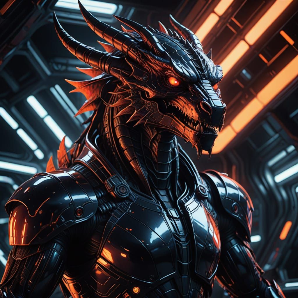 Captain Dragon Lord - Dragon Lord in Sci-Fi Epic