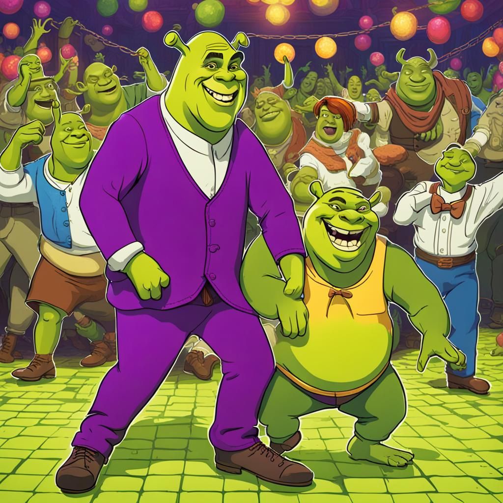 SHREK PARTY - AI Generated Artwork - NightCafe Creator