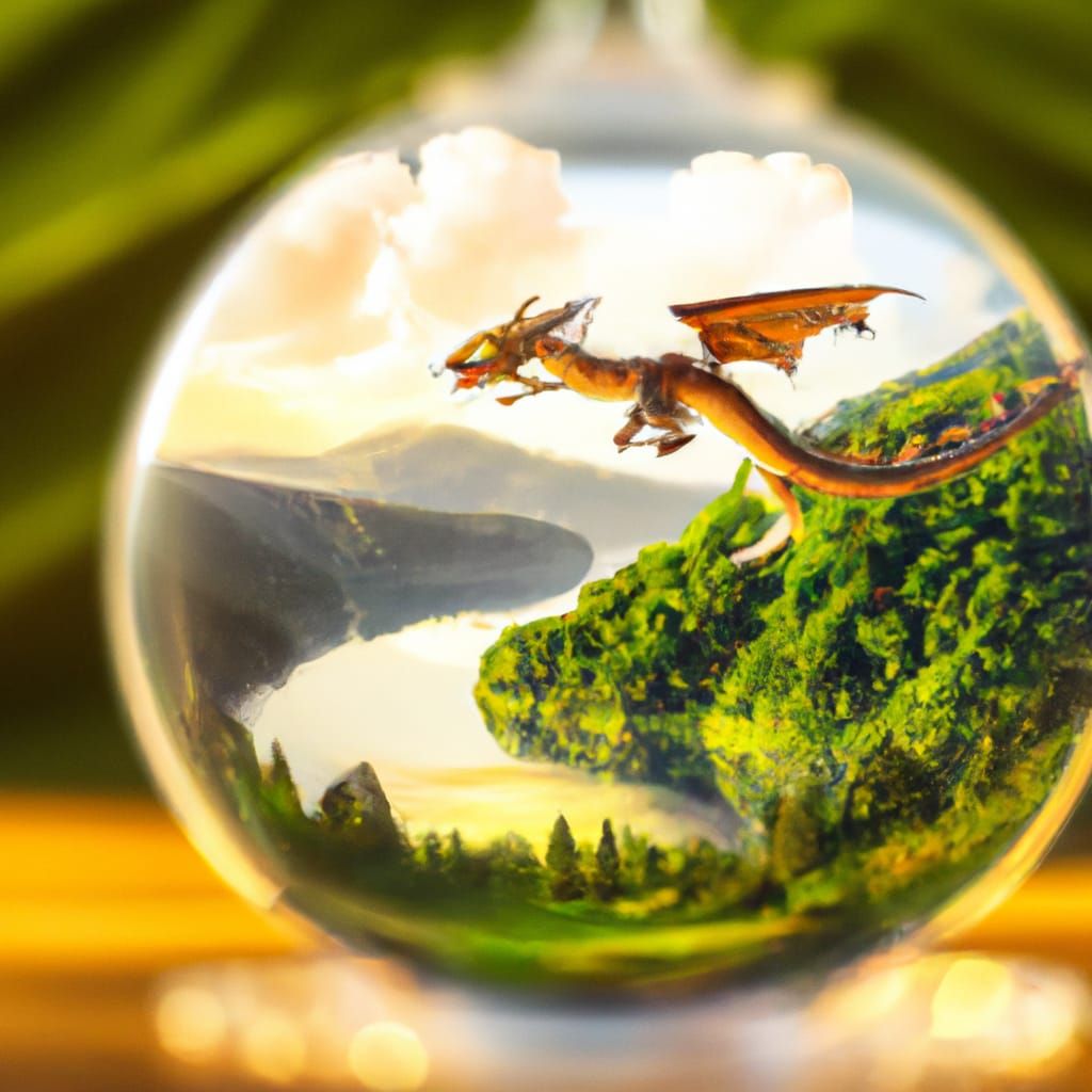 An orb with a view into another world