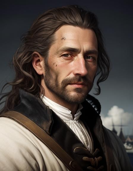 merchant guy from the year 1700, - AI Generated Artwork - NightCafe Creator