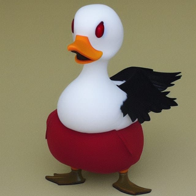 Evil Demon Duck - AI Generated Artwork - NightCafe Creator