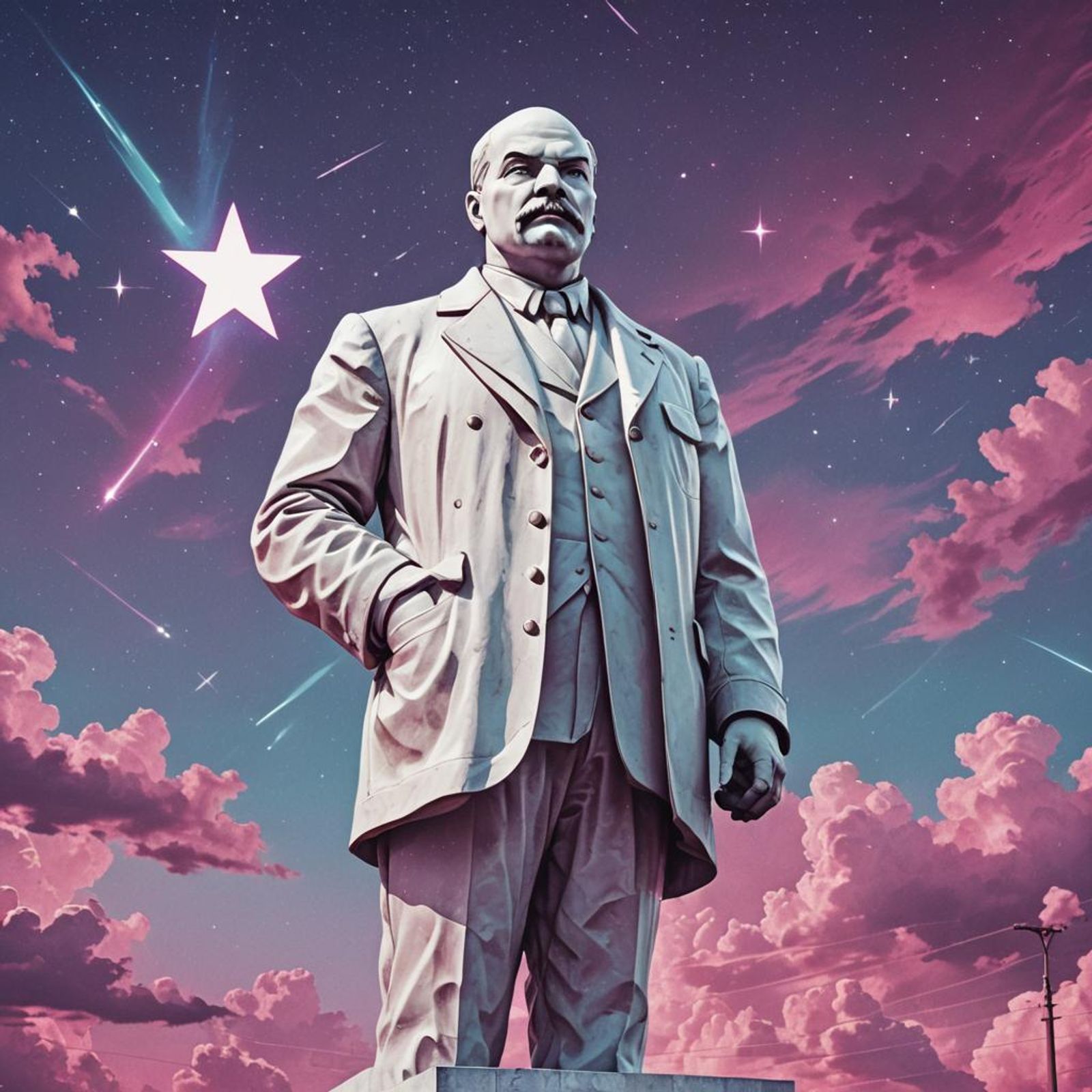 lenin statue - AI Generated Artwork - NightCafe Creator