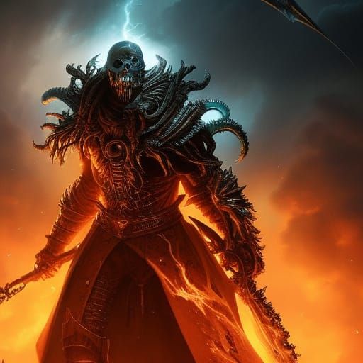 Eldritch Warrior - AI Generated Artwork - NightCafe Creator