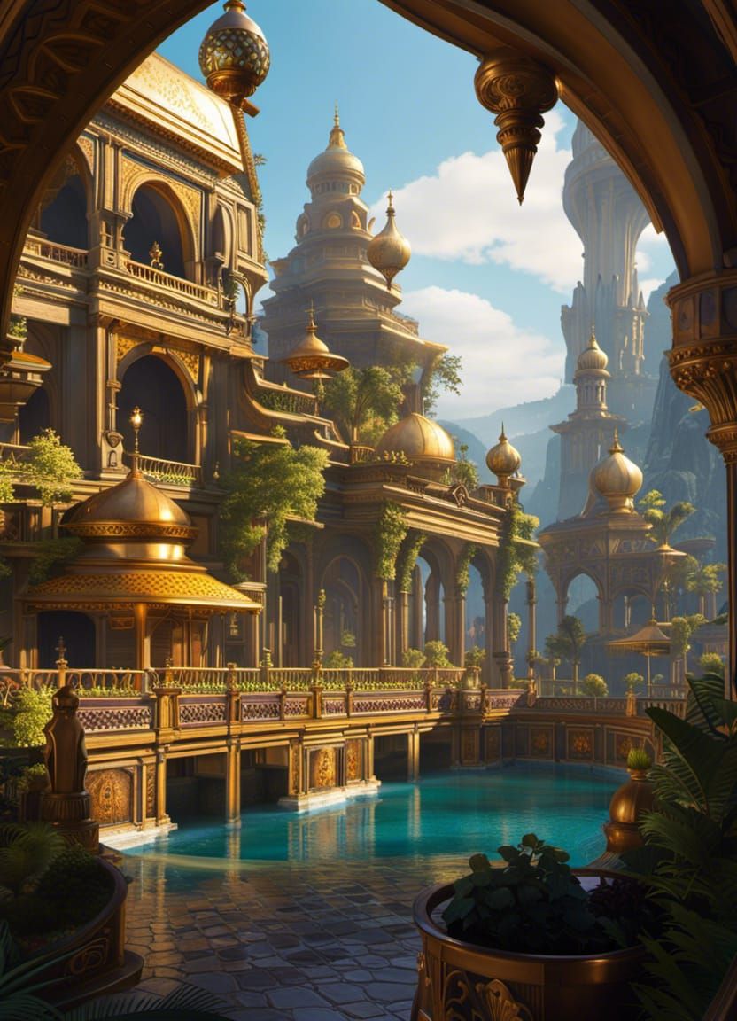 Beautiful City - AI Generated Artwork - NightCafe Creator