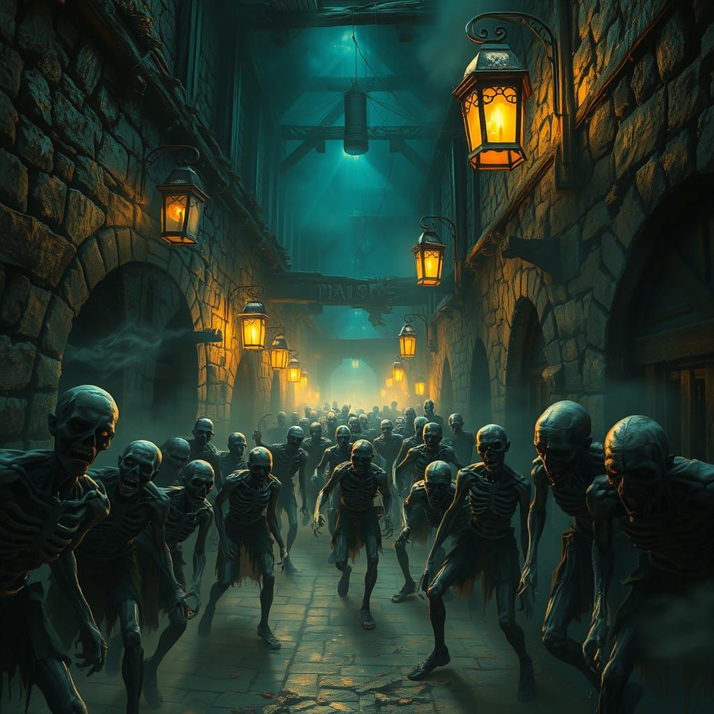 The City has fallen - Dark Fantasy Zombies Lurch Through Med...