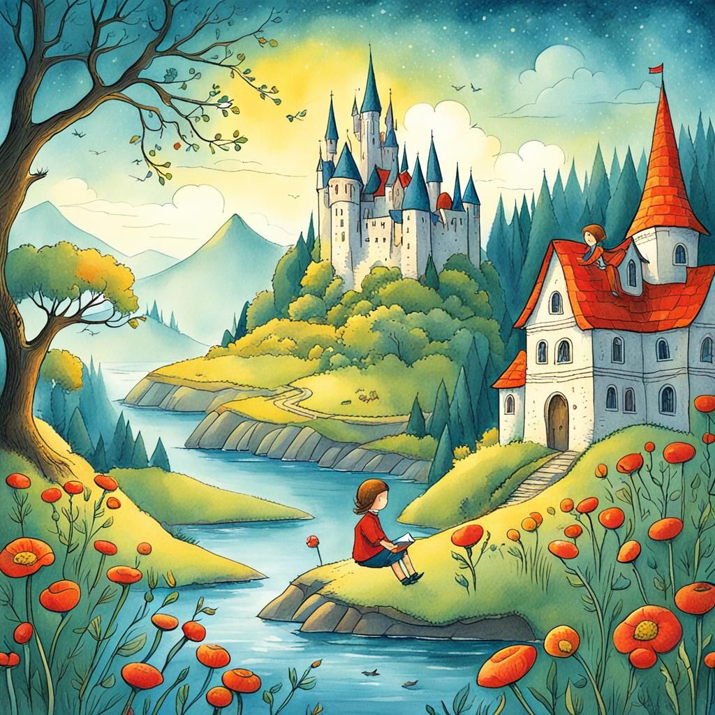 Storybook Illustrations - AI Generated Artwork - NightCafe Creator